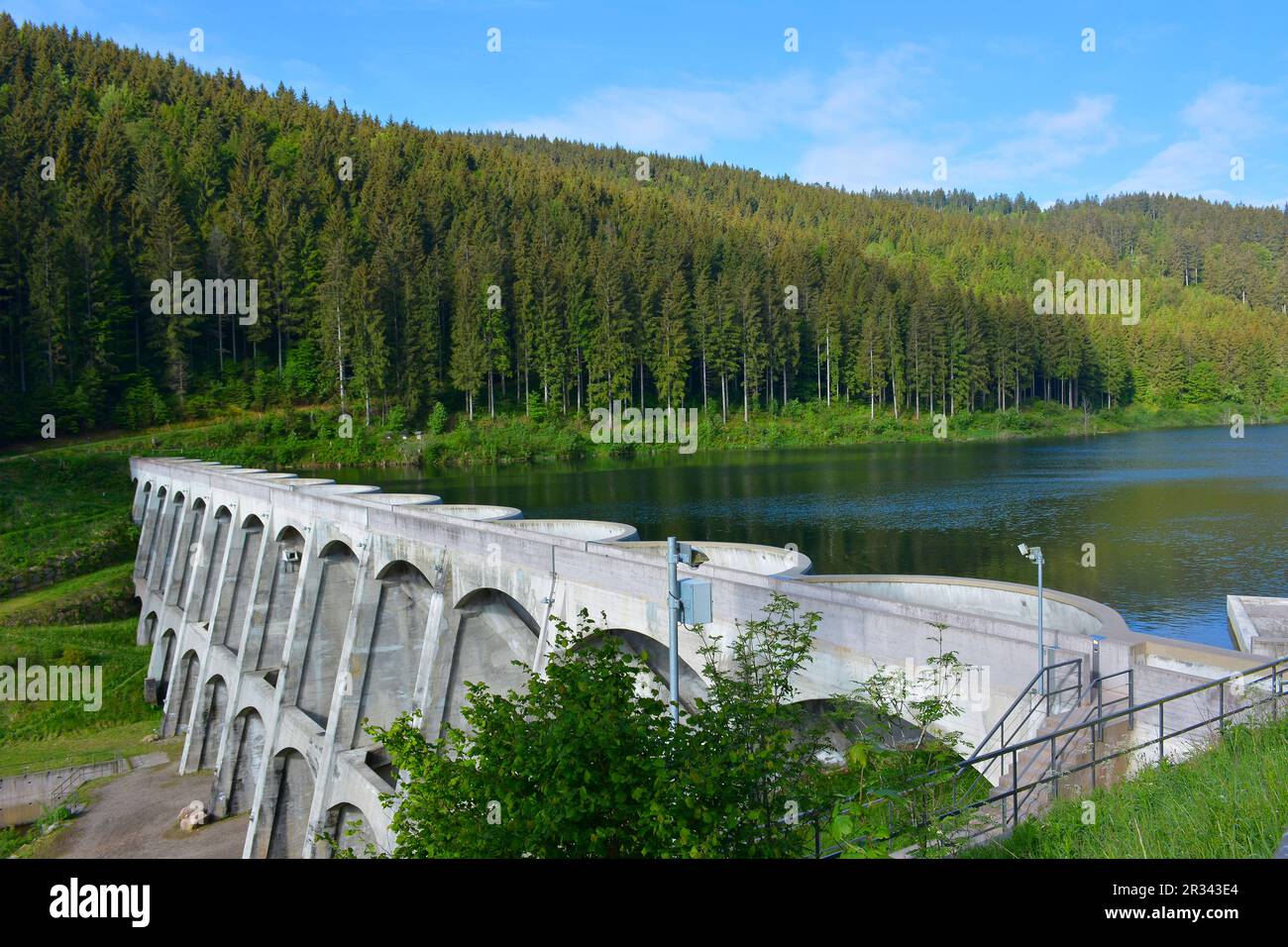 Schwarzwald, Baden-Württemberg, Hochschwarzwald, Linach, Talsperre ...