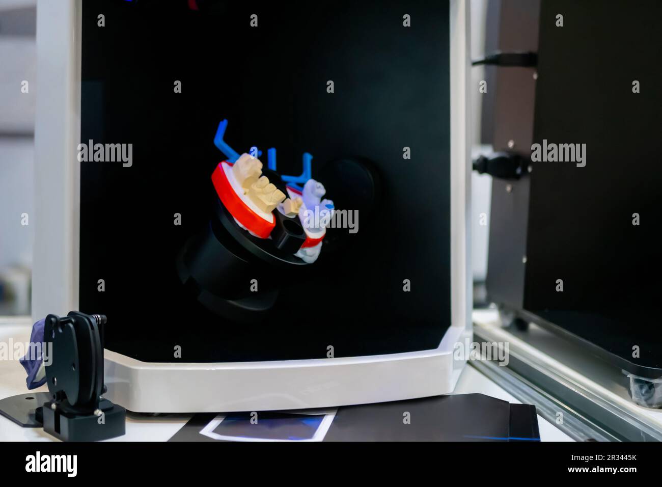 3D dental scanner for dental gypsum model scanning and measuring Stock ...