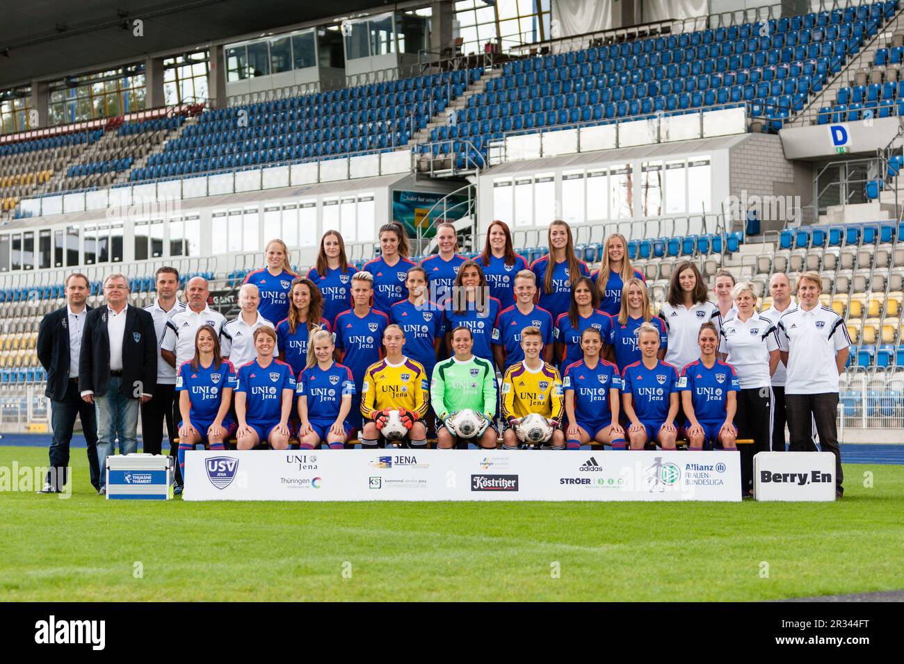 Team photo FF USV Jena Stock Photo - Alamy