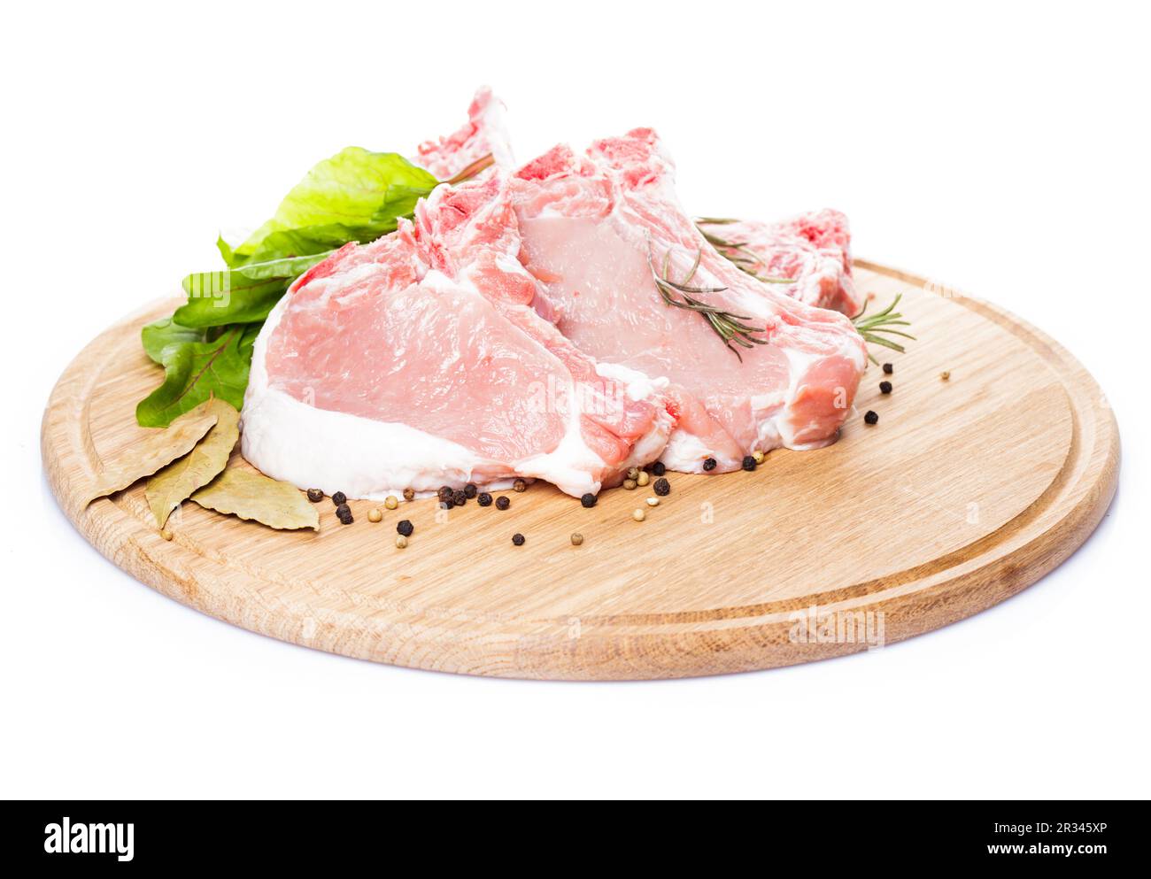 Raw pork loin Stock Photo - Alamy