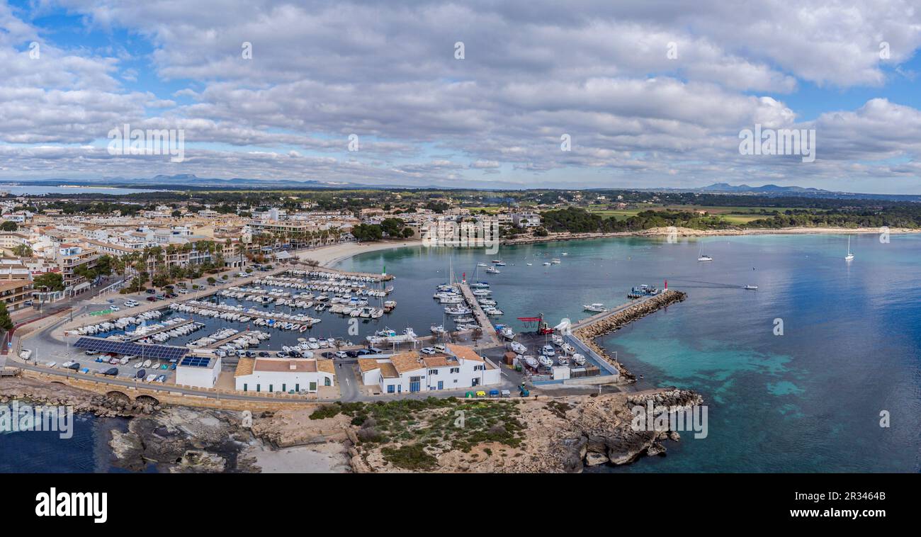 Colònia de Sant Jordi port, ses Salines, Mallorca, Balearic Islands ...