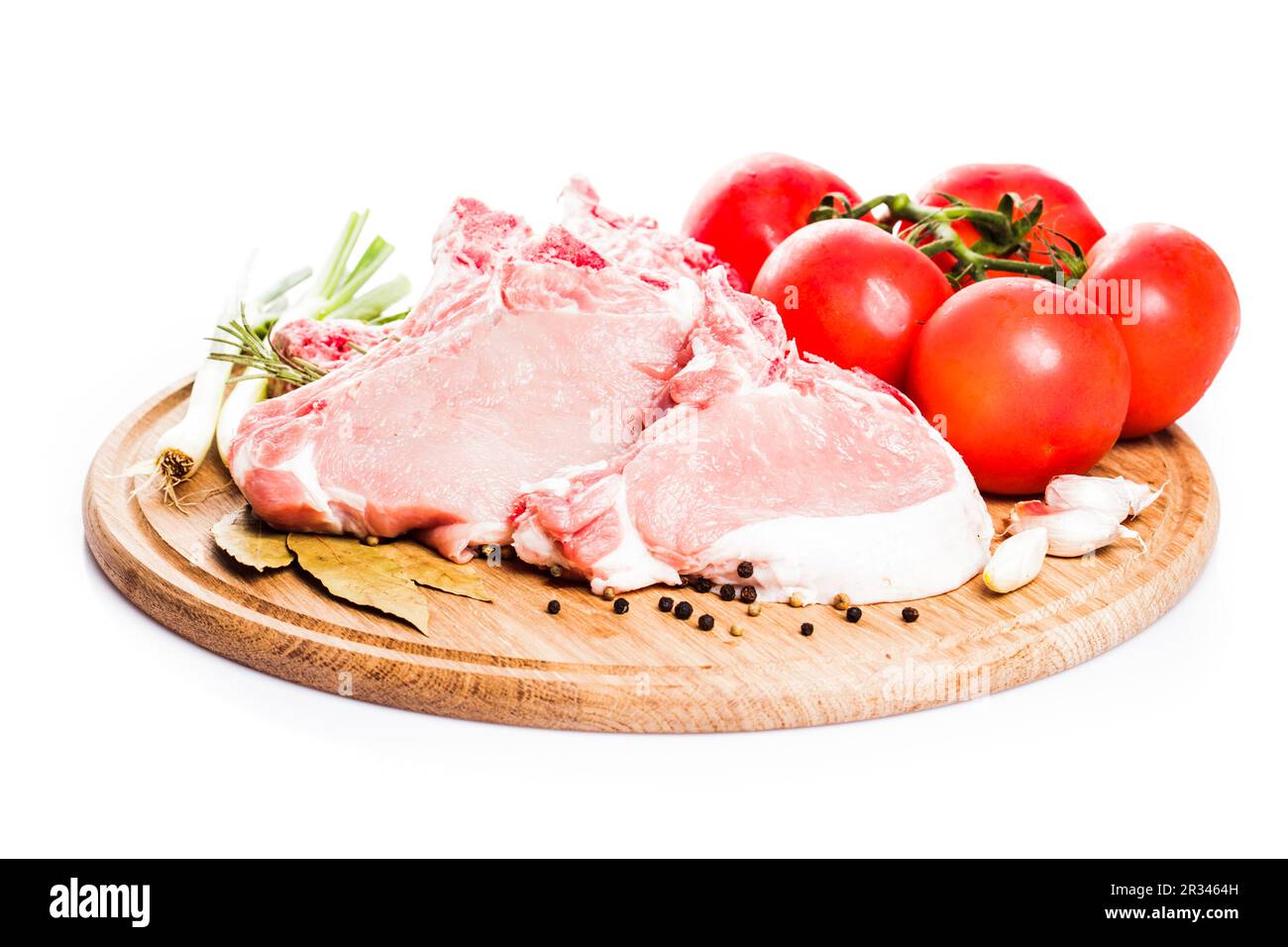 Fresh pork loin rosemary Cut Out Stock Images & Pictures - Alamy