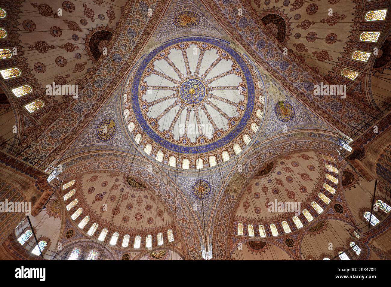 Blue Mosque (Sultan Ahmeth Camii) year 1616, Istanbul, Turkey, Asia ...