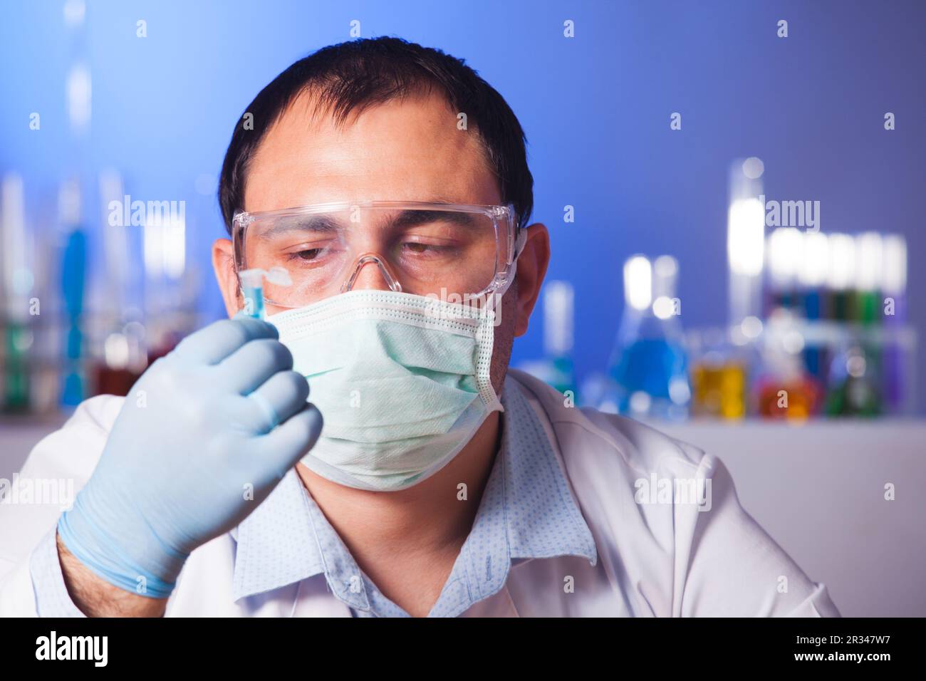 Scientist is thinking Stock Photo - Alamy