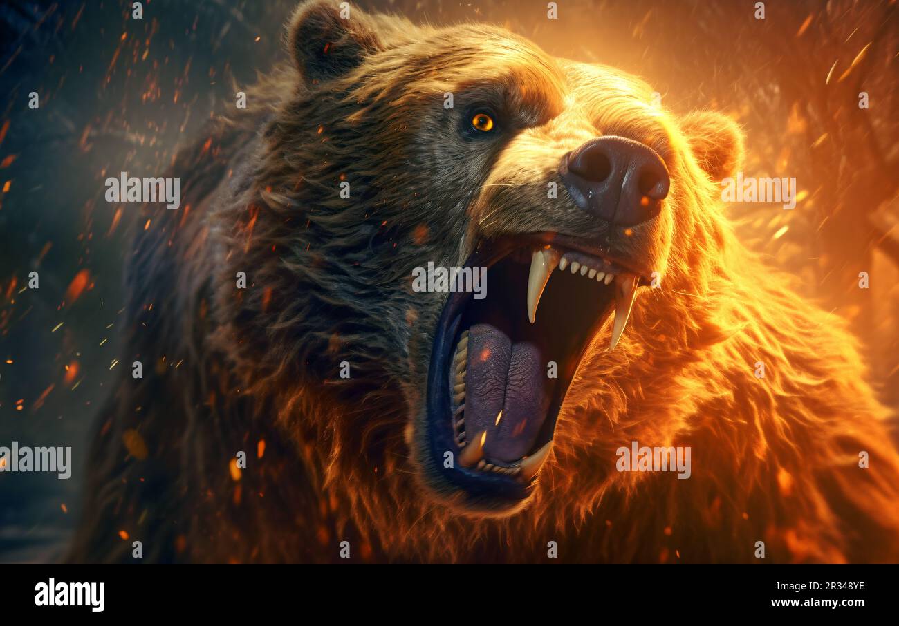 Bear angry bear hi-res stock photography and images - Alamy