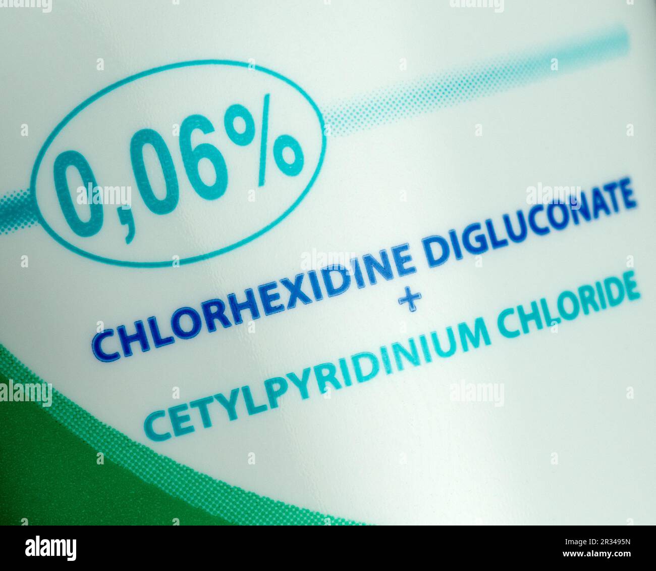 Chlorhexidine Digluconate and Cetylpyridinium Chloride text on GUM ...