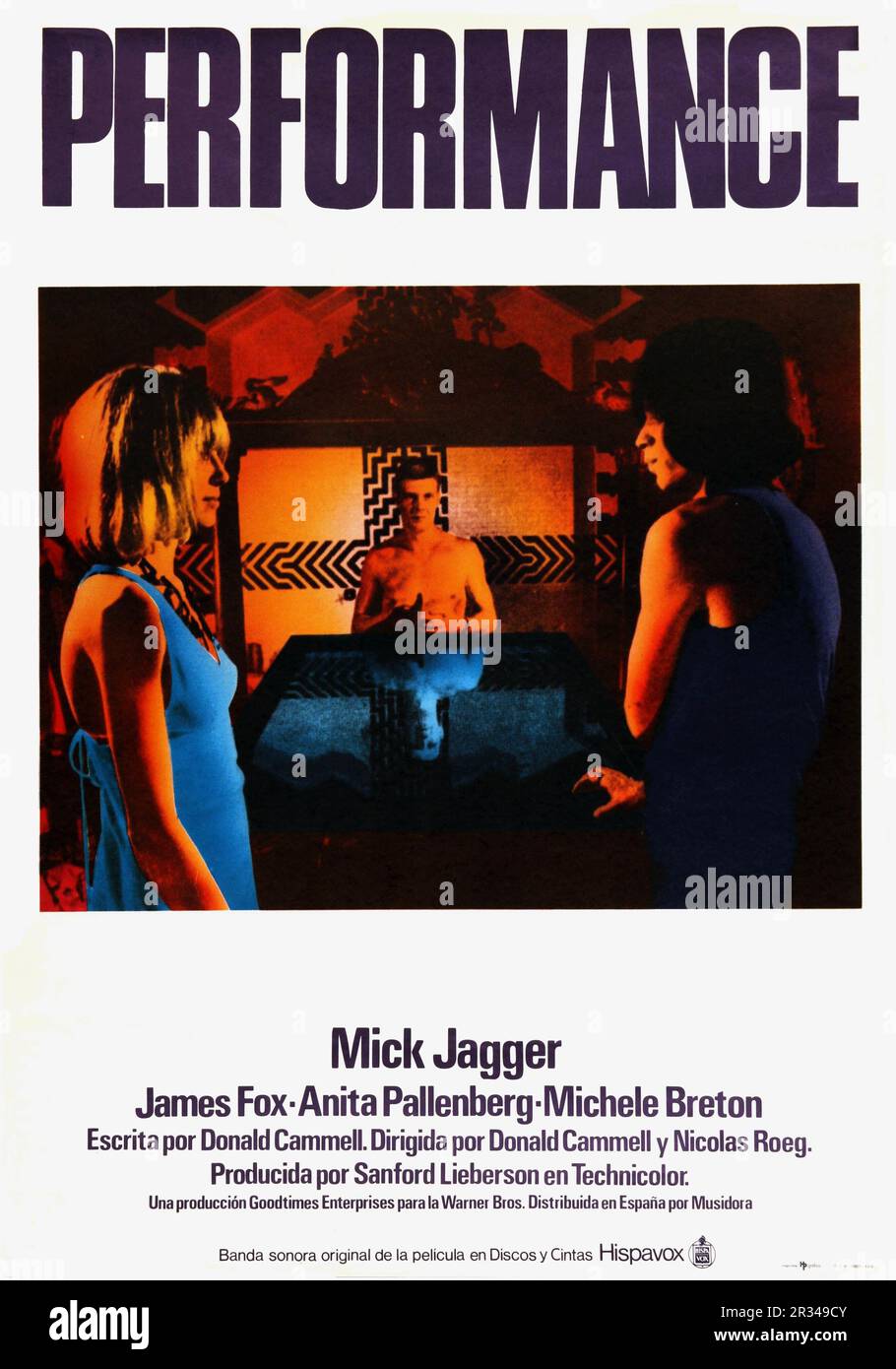 PERFORMANCE (1970), directed by NICOLAS ROEG and DONALD CAMMELL. Credit: WARNER/GOODTIMES ...