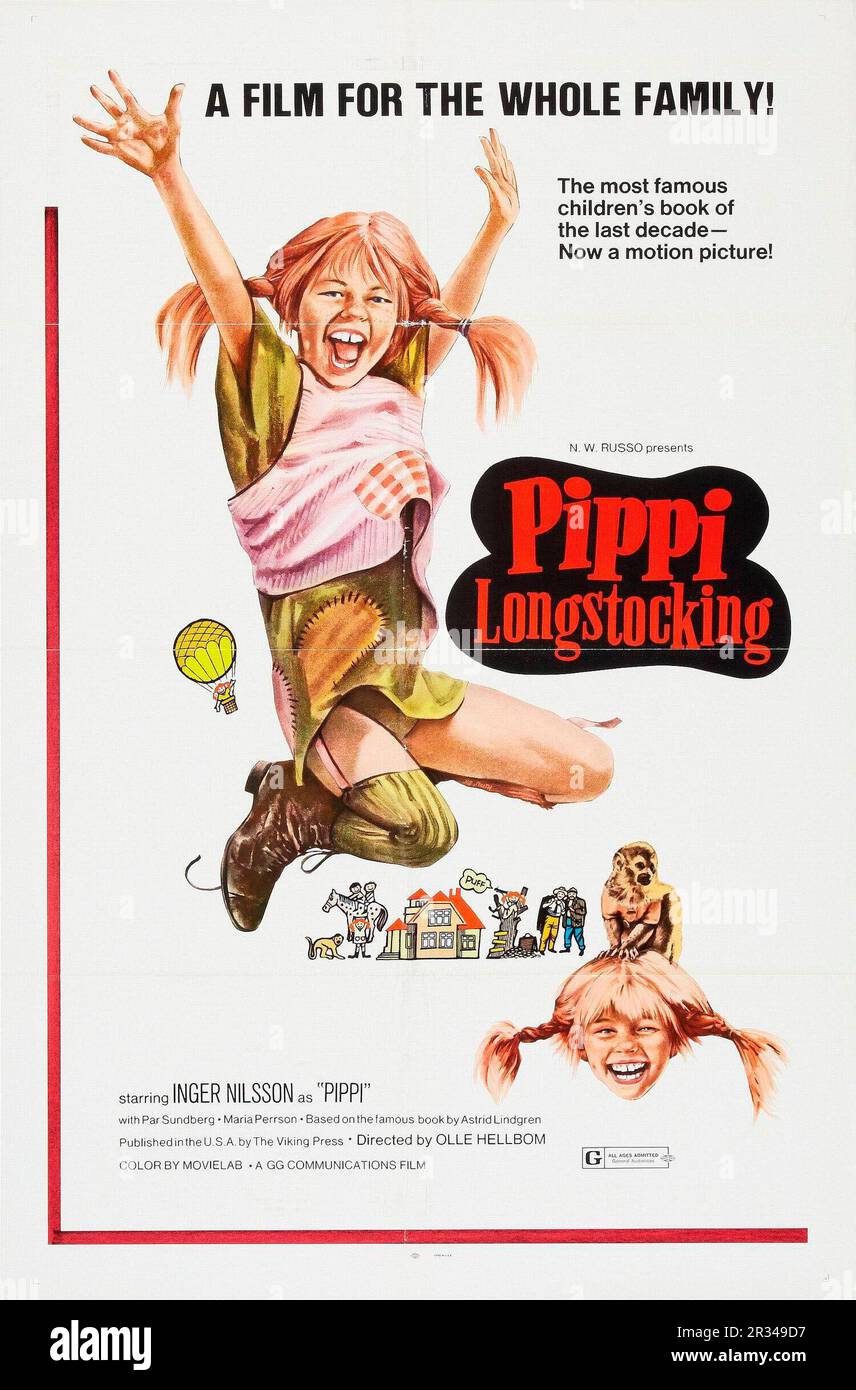 PIPPI LONGSTOCKING (1969) -Original title: PIPPI LANGSTRUMP-, directed by OLLE HELLBOM. Credit ...