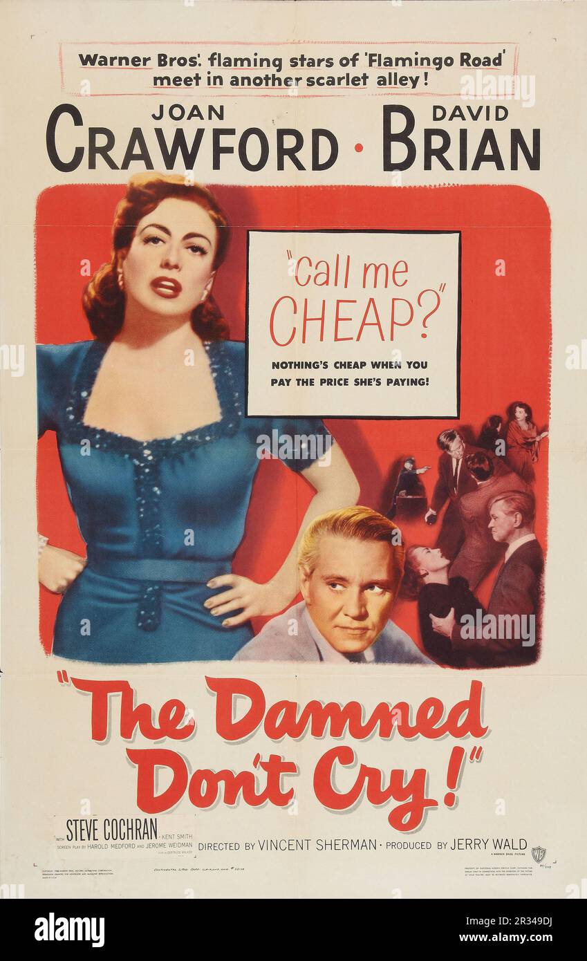 THE DAMNED DON'T CRY (1950), directed by VINCENT SHERMAN. Credit ...