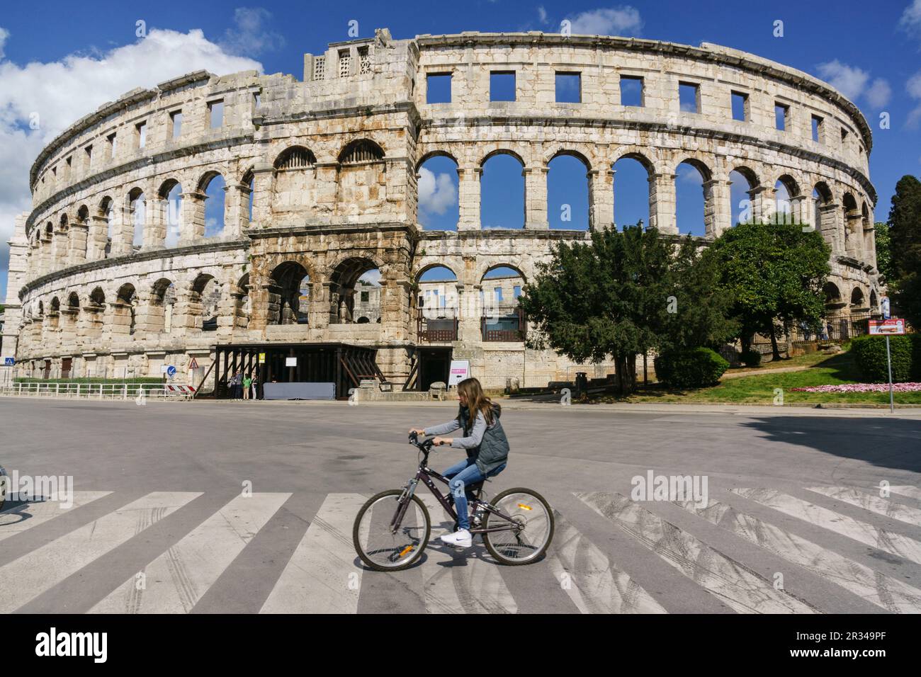 anfiteatro de Pula, Pula, peninsula de Istria, Croacia, europa Stock ...