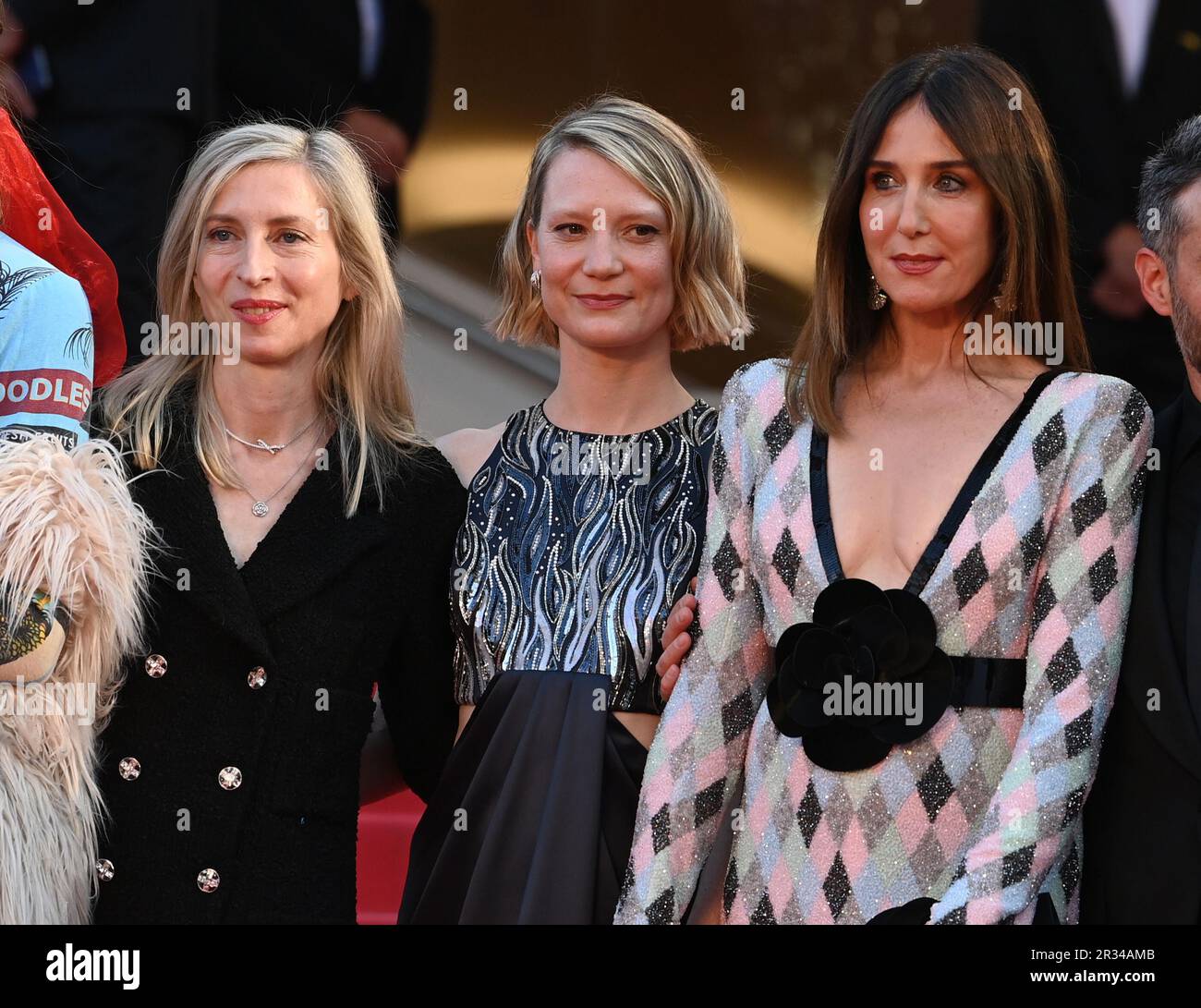 Cannes, France. 22nd May, 2023. Cannes, France. May 22nd, 2023. Jessica Hausner, Mia Wasikowska ...