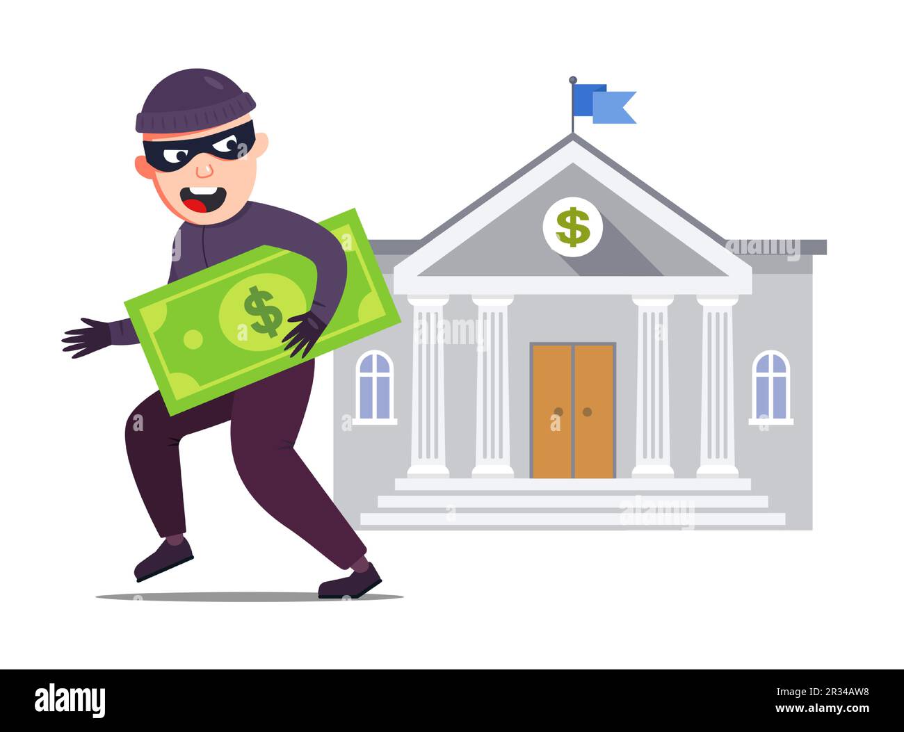 Cartoon man running away hi-res stock photography and images - Alamy