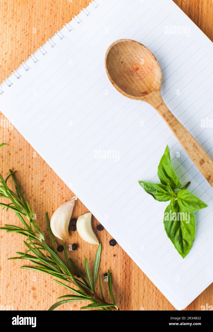 Cooking recipe menu hi-res stock photography and images - Alamy