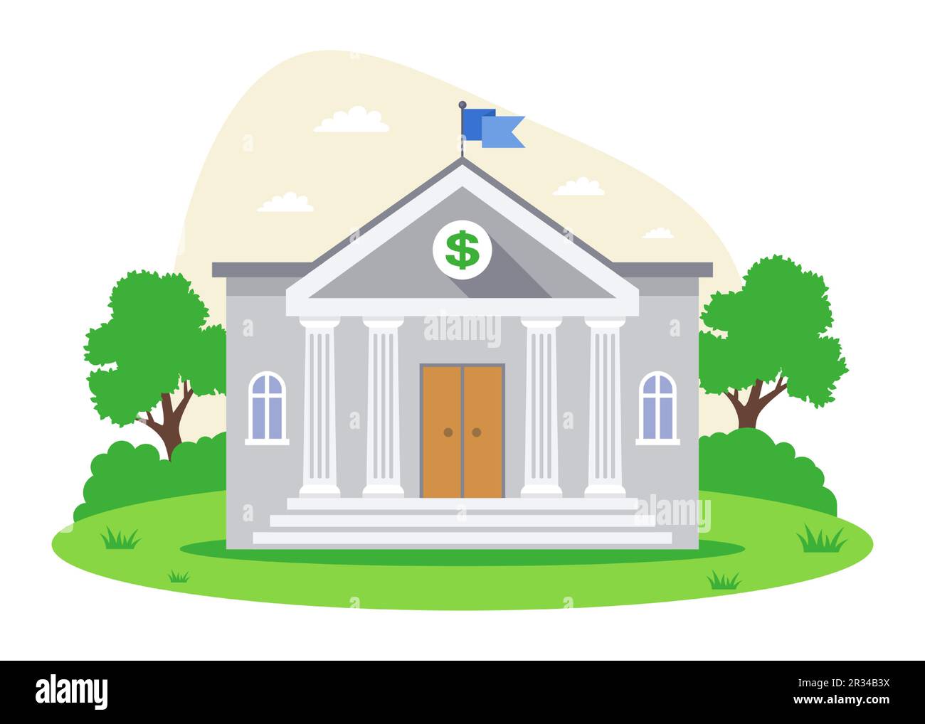 Bank Building Clip Art