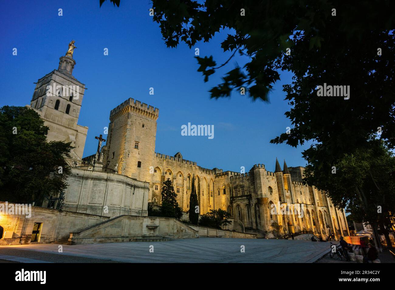 Palacio de los Papas, gotico medieval,Avignon,Francia, Europa Stock ...