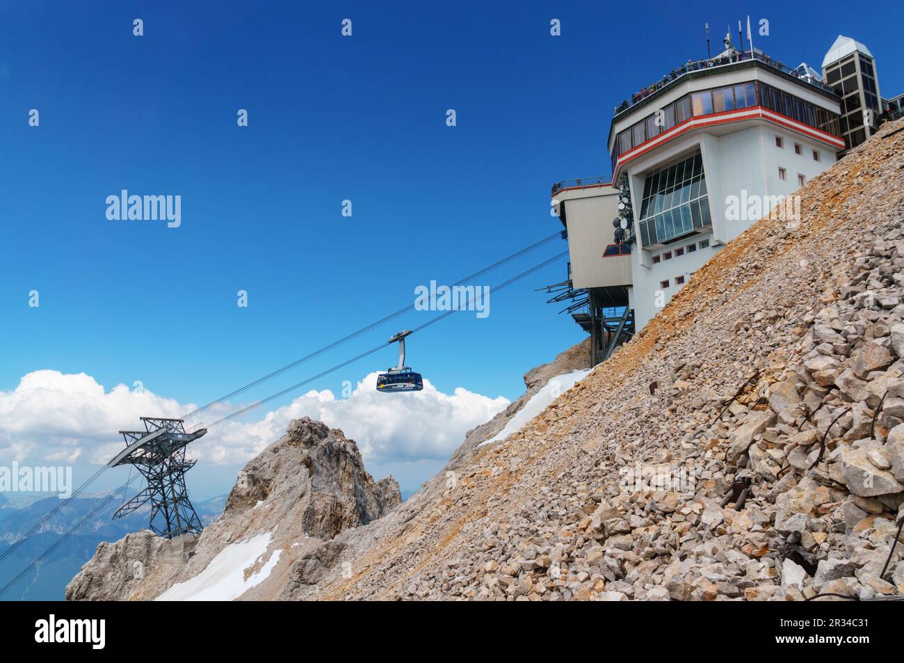 Zugspitzbahn cable car hi-res stock photography and images - Alamy