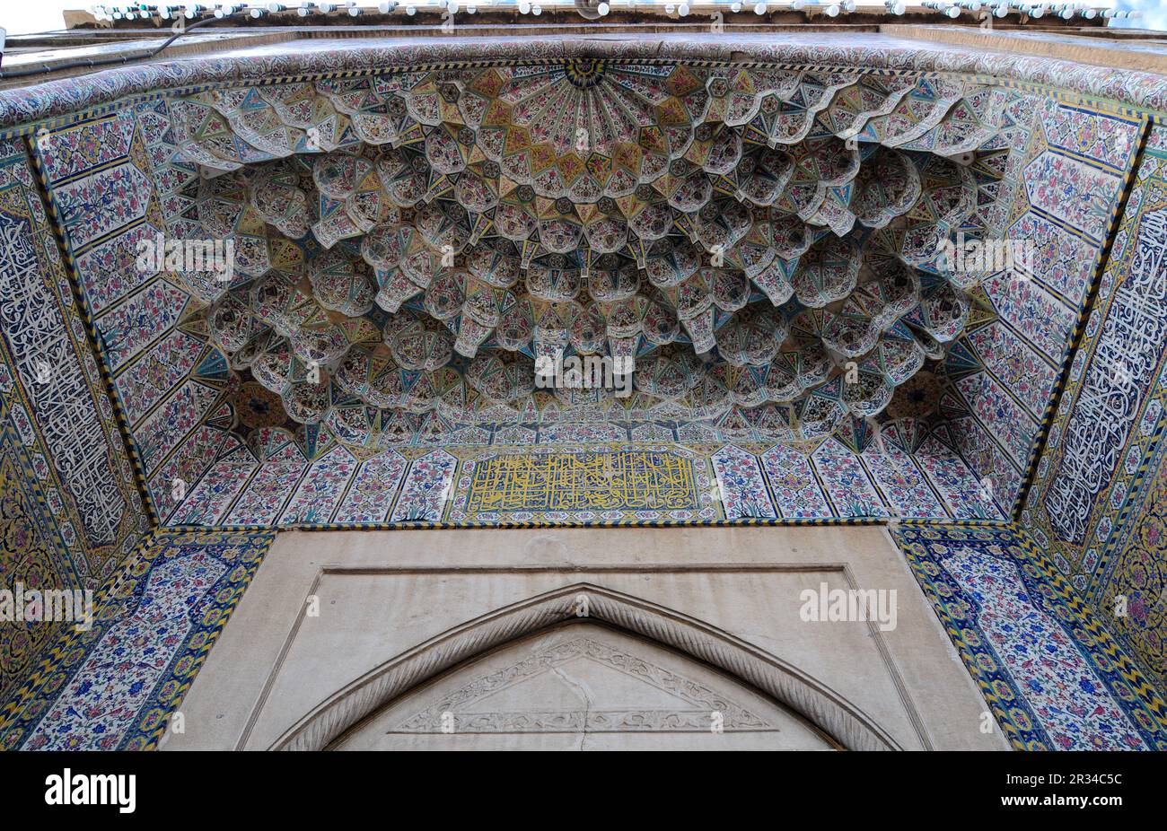 Vekil Mosque, located in Shiraz, Iran, was built in the 18th century ...
