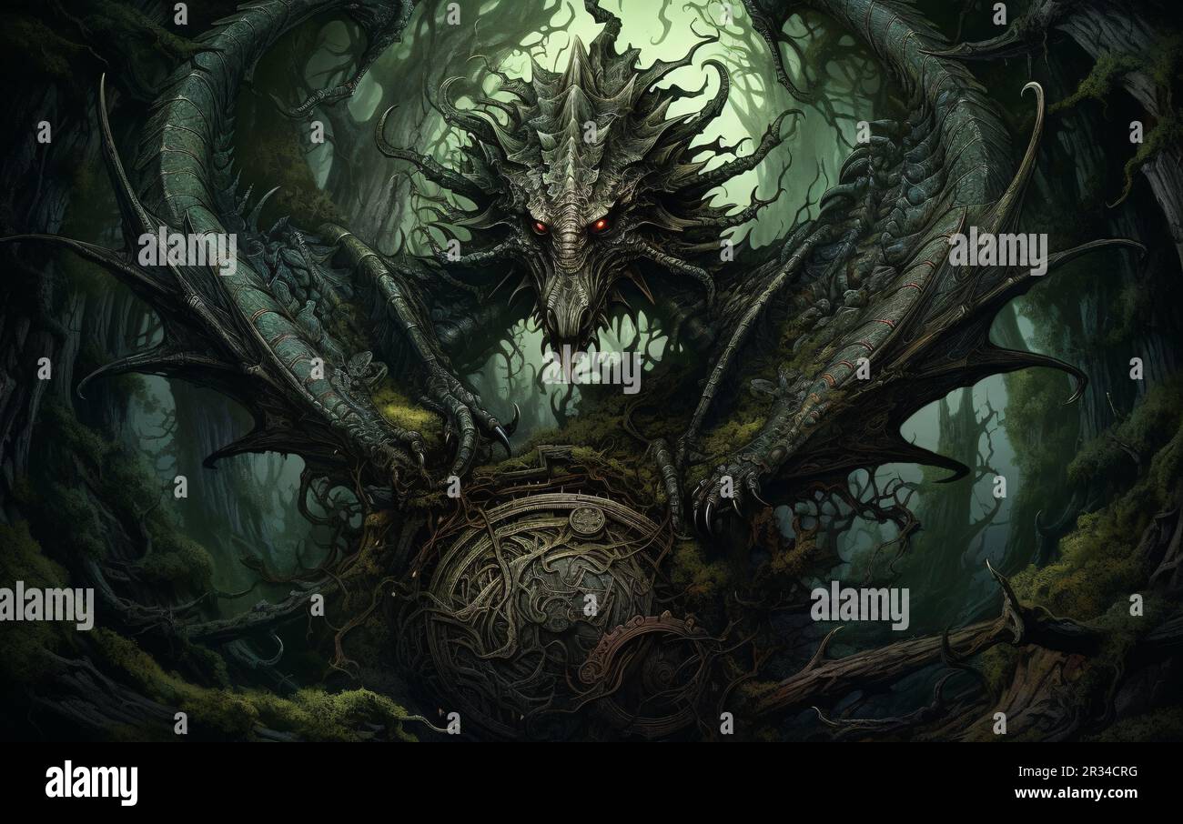 Fantasy art dragon hi-res stock photography and images - Alamy