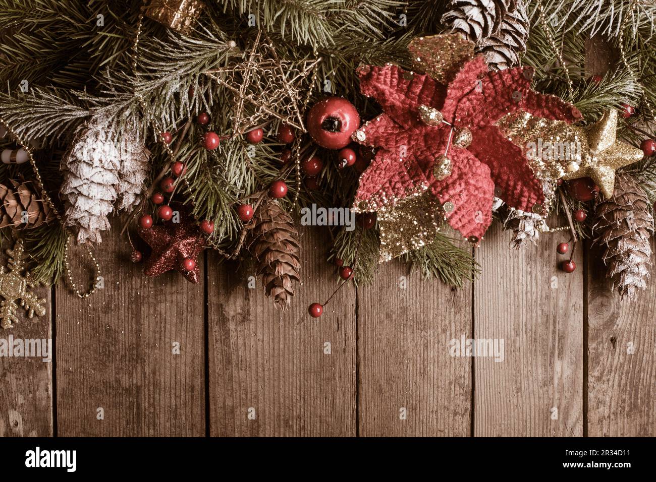 Christmas border design Stock Photo - Alamy