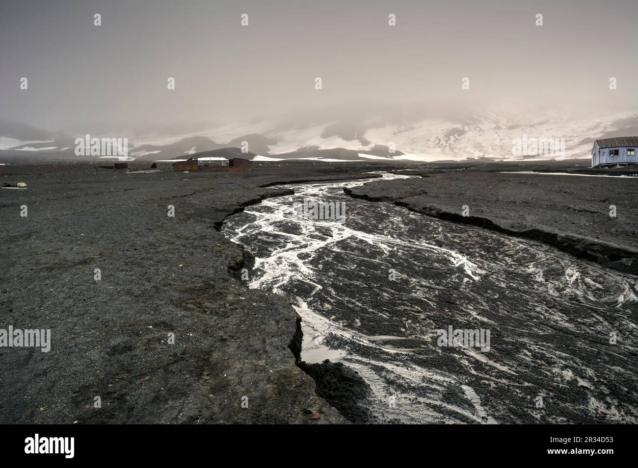 Port Foster in Deception Island, Antarctica Stock Photo - Alamy