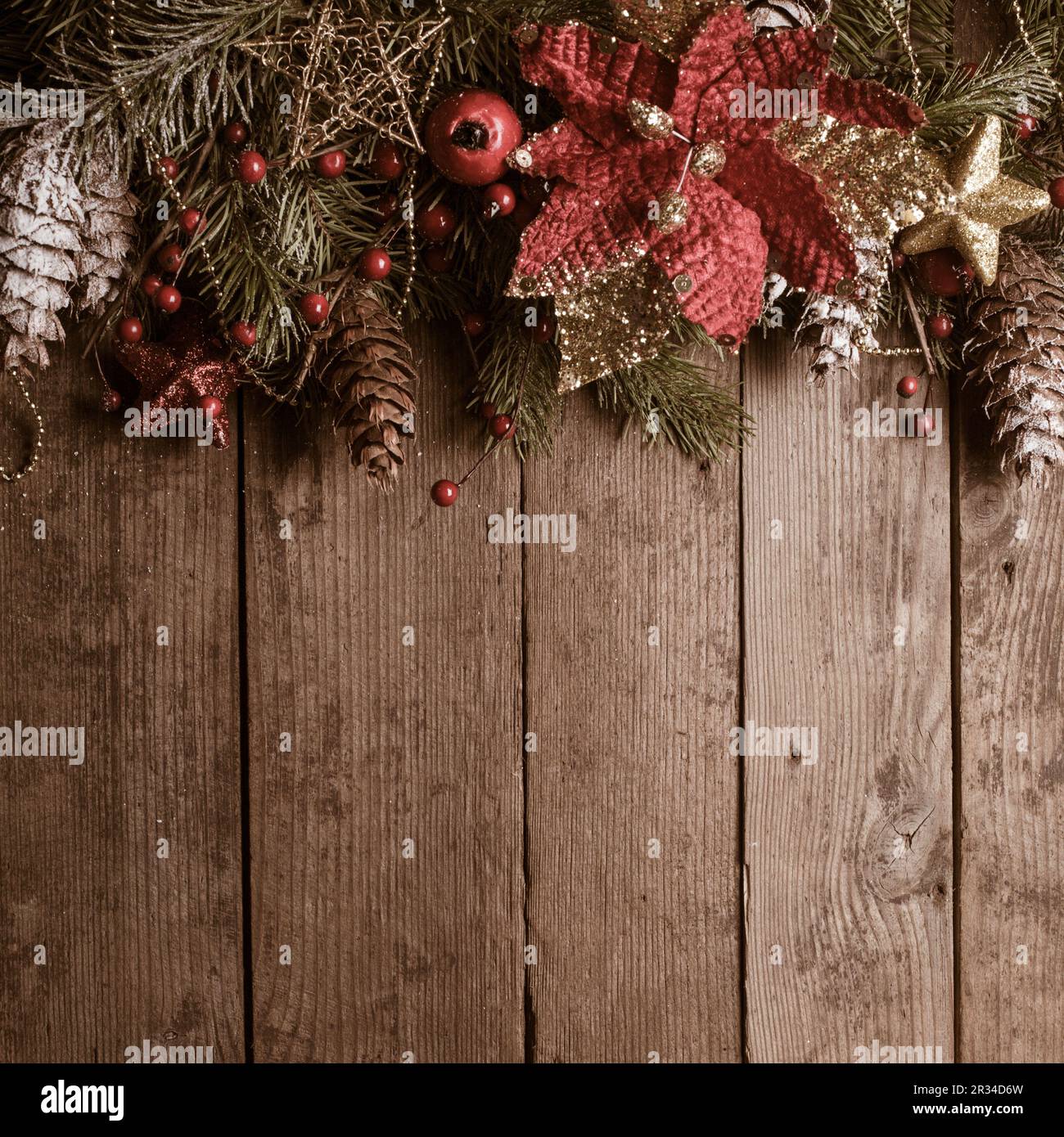 Christmas border design Stock Photo - Alamy