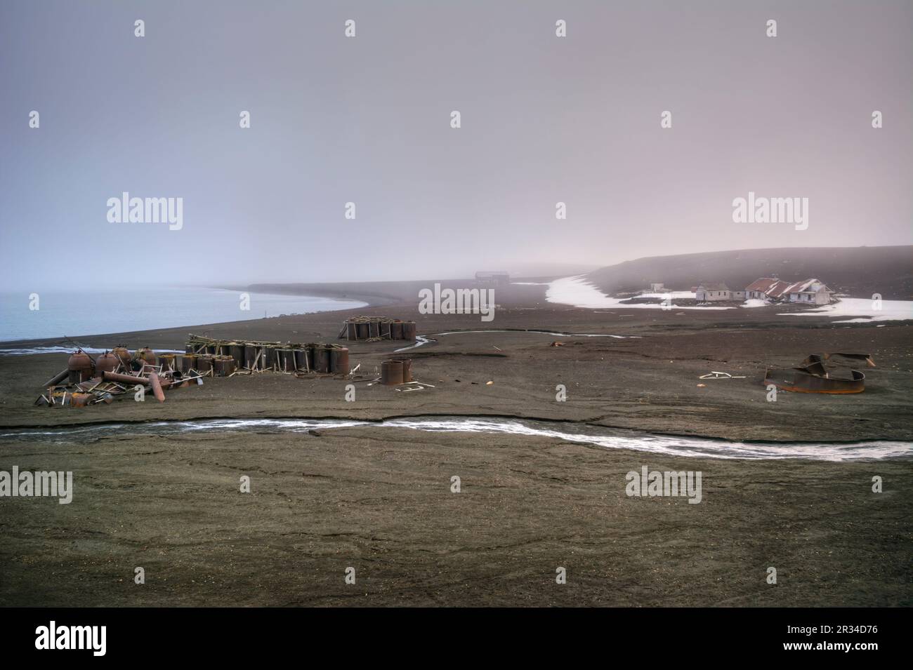 Port Foster in Deception Island, Antarctica Stock Photo - Alamy