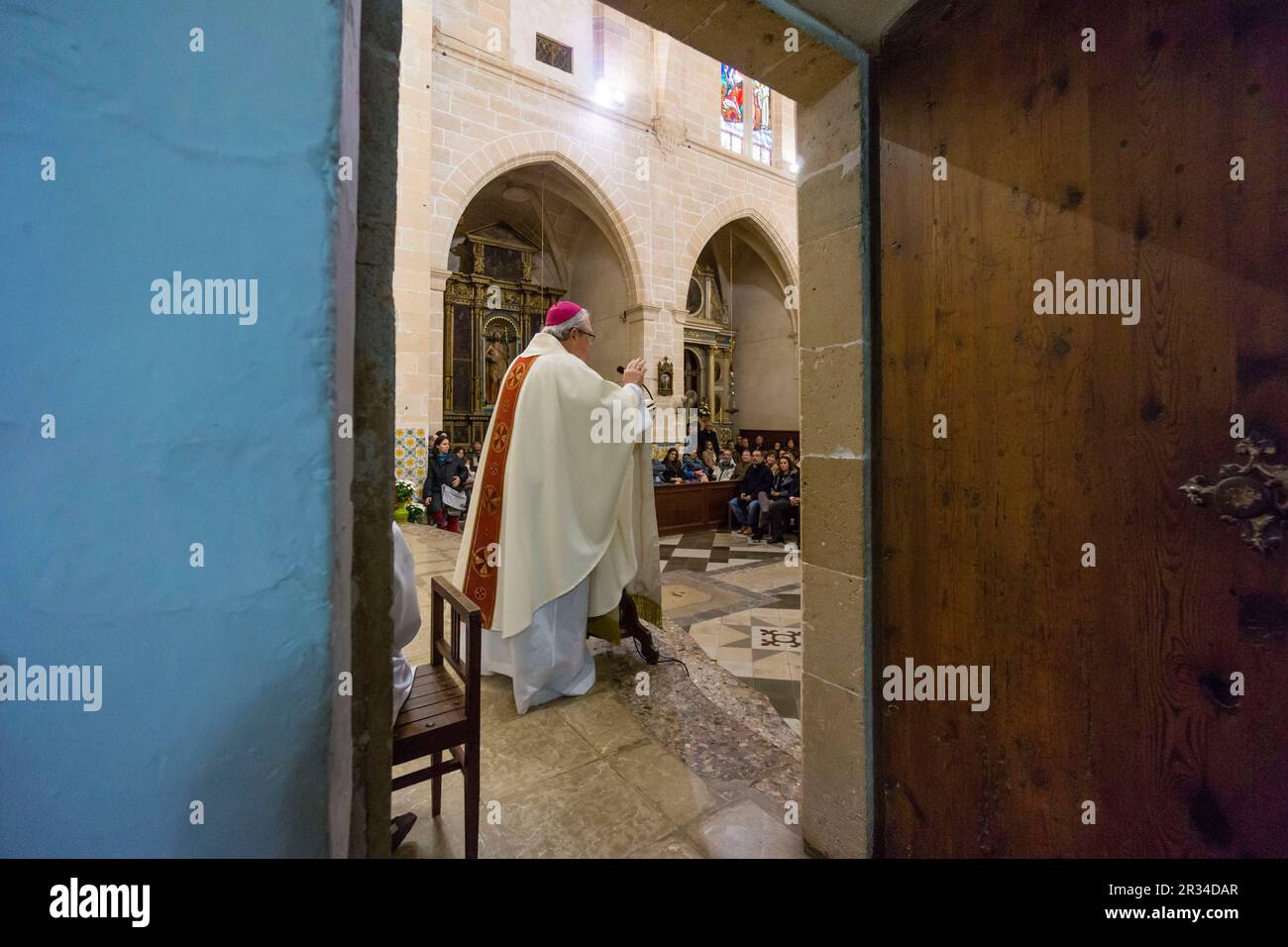 Javier Salinas Viñals Catholic Bishop of Mallorca, Mass tribute Sant ...