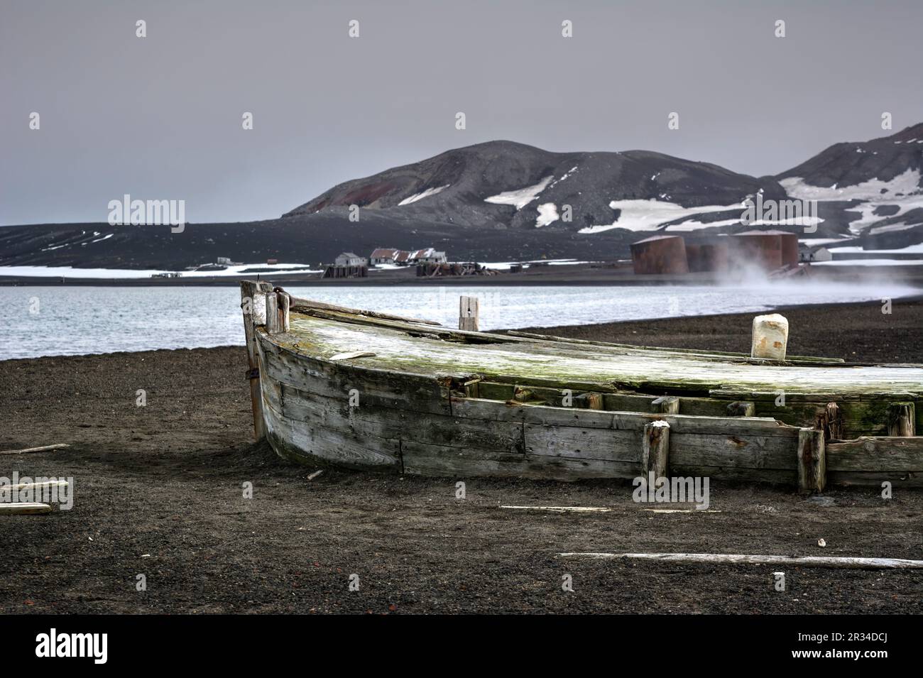 Port Foster in Deception Island, Antarctica Stock Photo - Alamy