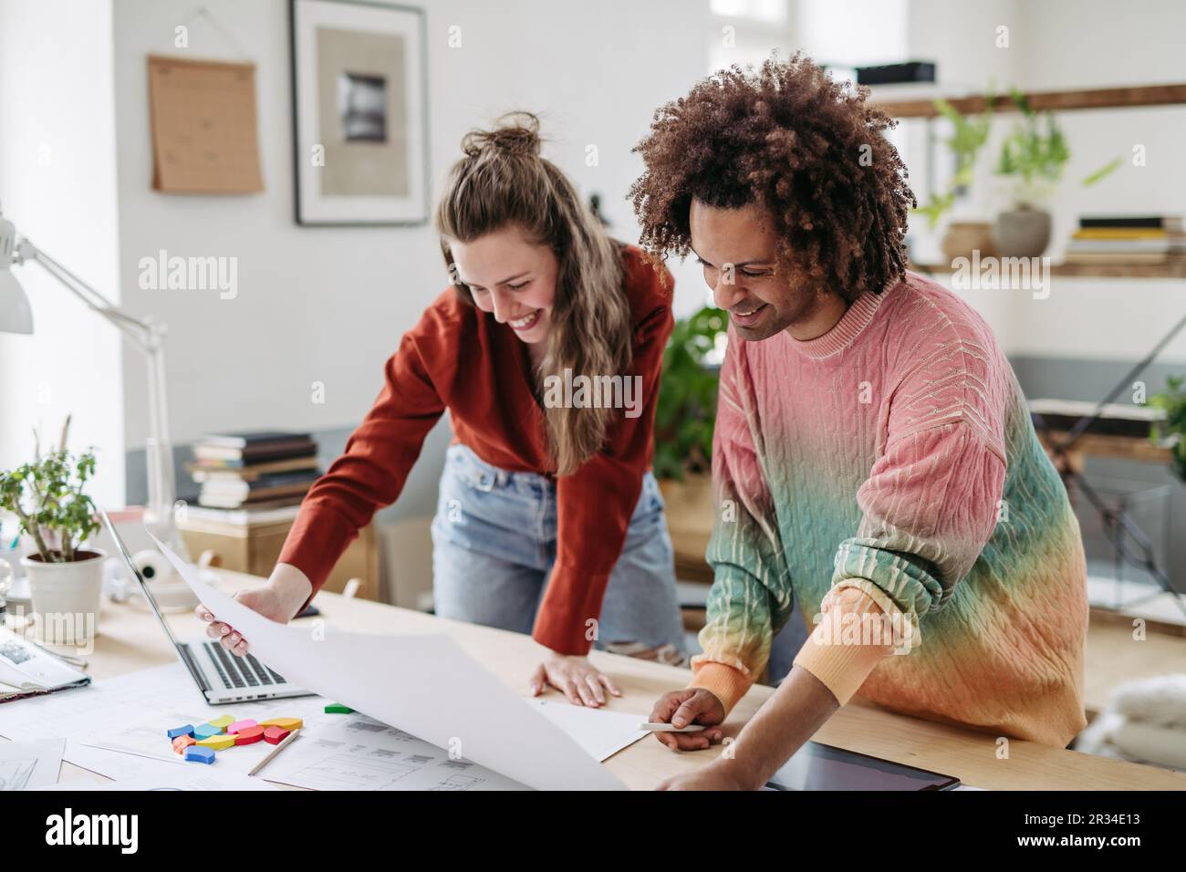 Multiracial business team working together hi-res stock photography and ...