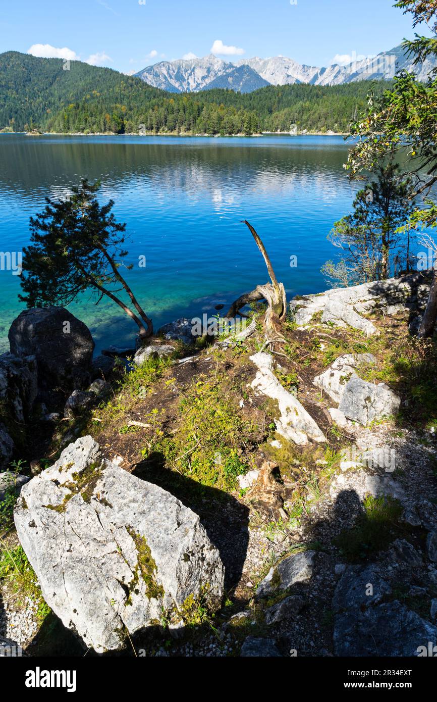 Eib Lake and Ammer Range Stock Photo - Alamy