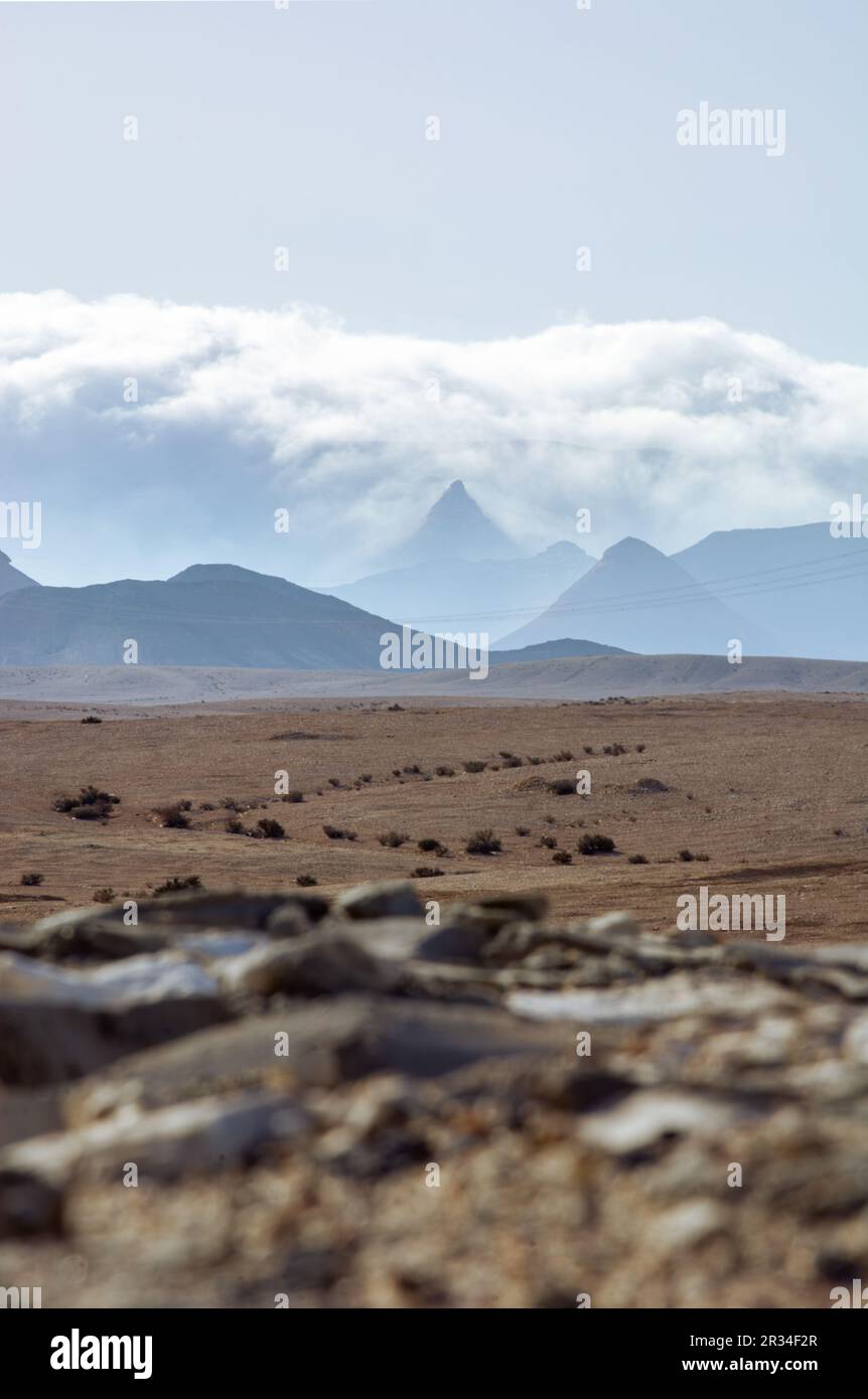 Grass route to the Cloudy Mountain Stock Photo - Alamy