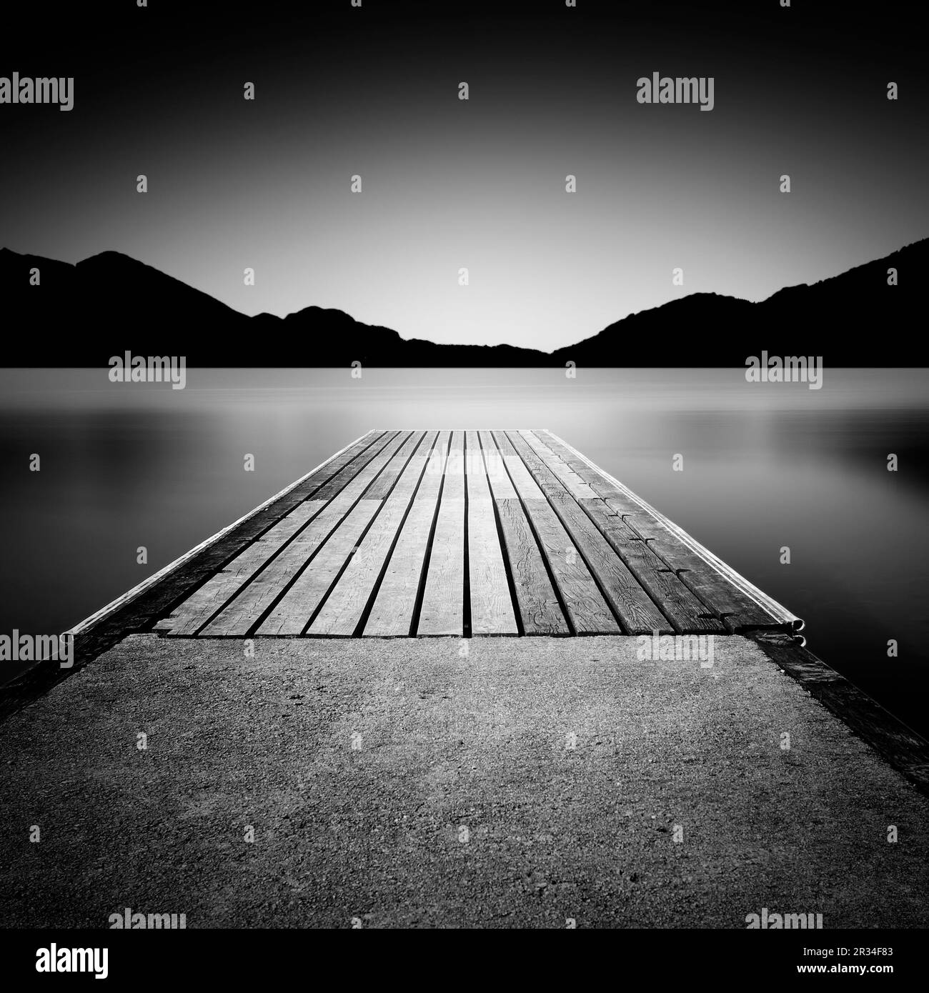 Boat jetty Black and White Stock Photos & Images - Alamy