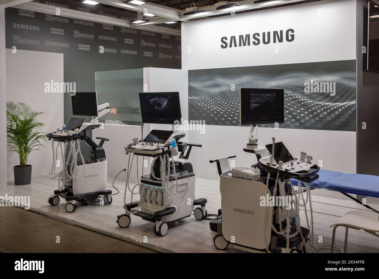 Kyiv, Ukraine - March 29, 2023: Samsung ultrasound medical diagnostic ...