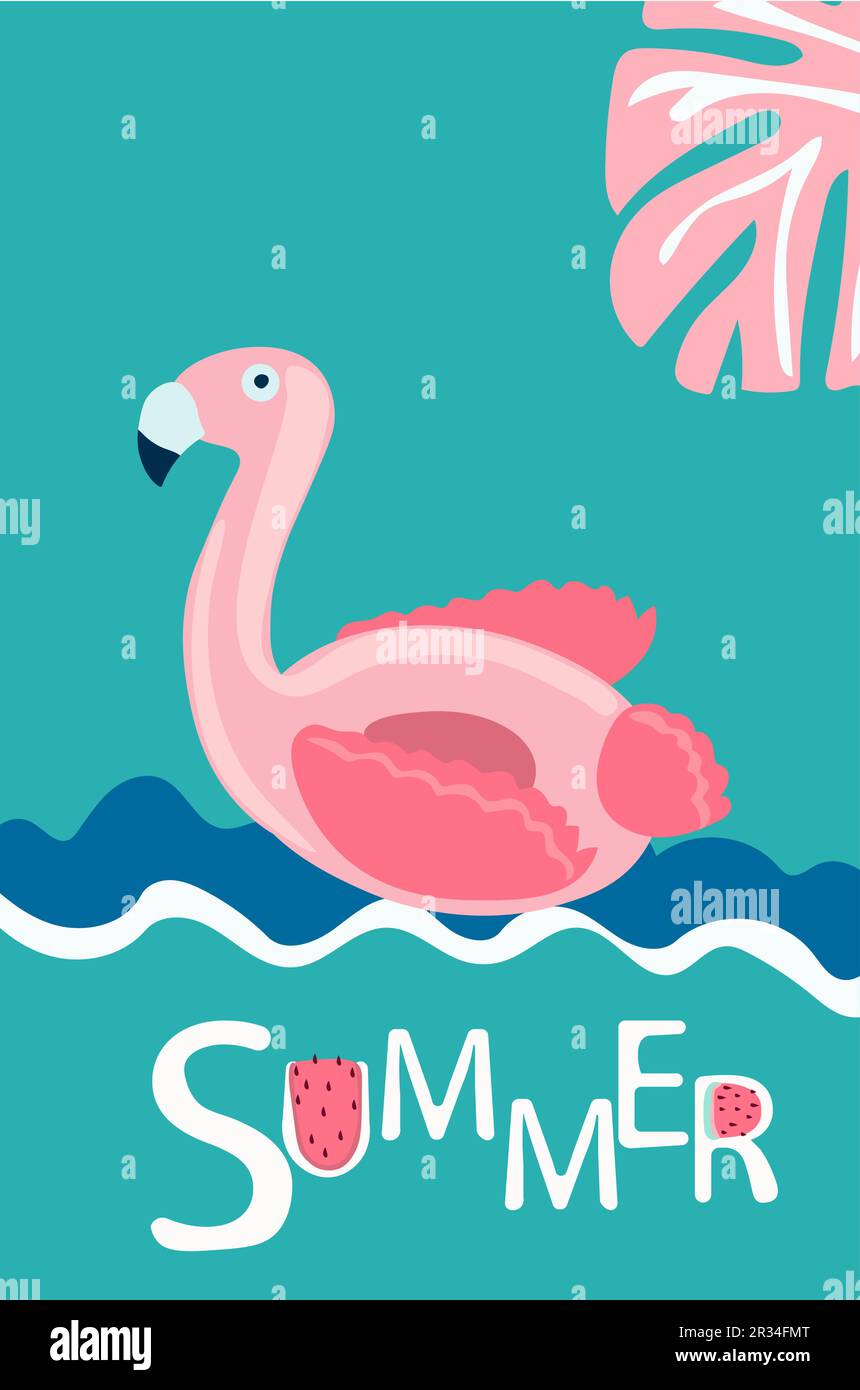 The essence of summertime enjoyment. Background with a seaside ...