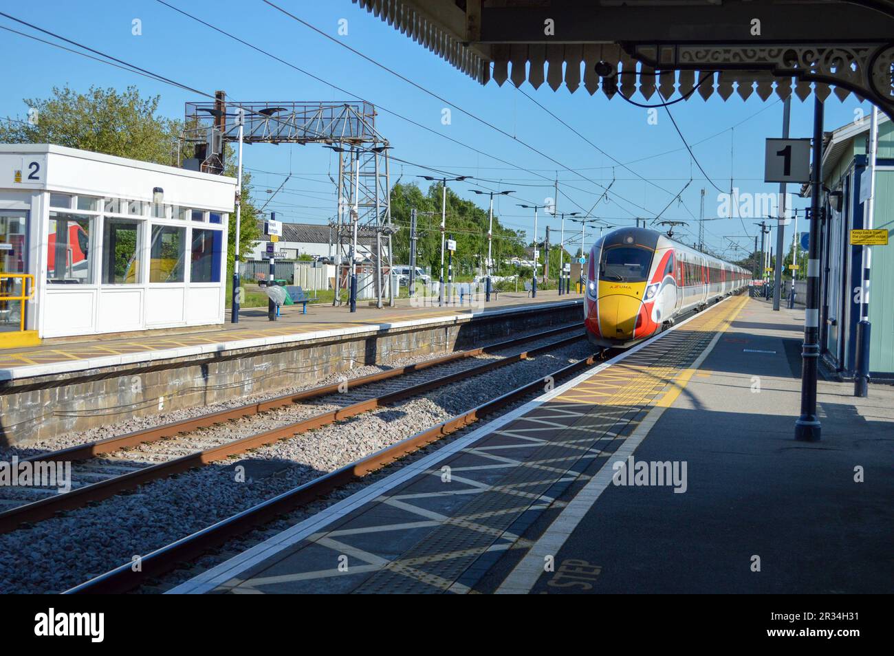 Train platform newark northgate station hi-res stock photography and ...