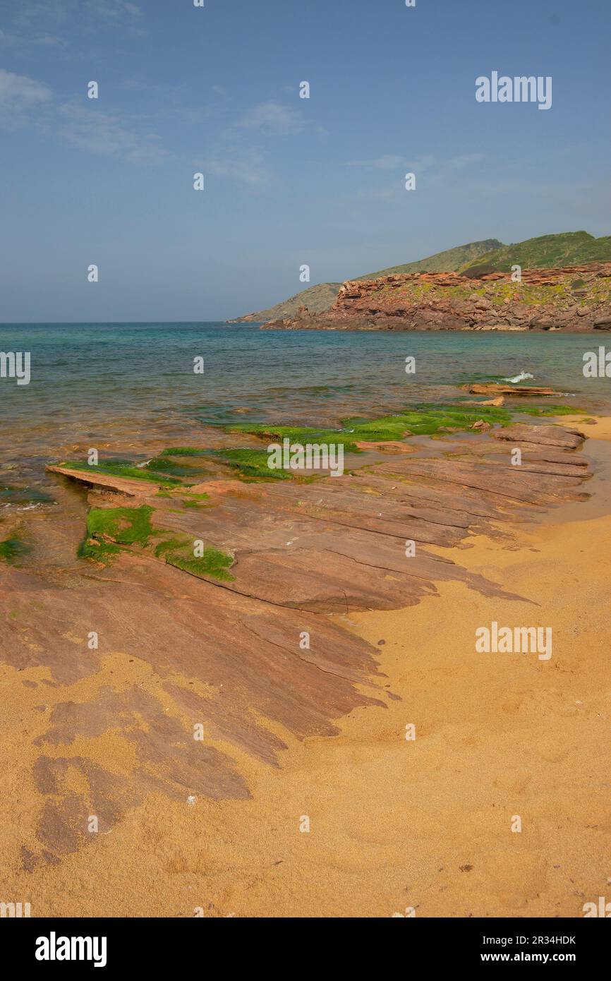 Cala del Pilar.Menorca.Reserva de la Bioesfera.Illes Balears.España ...