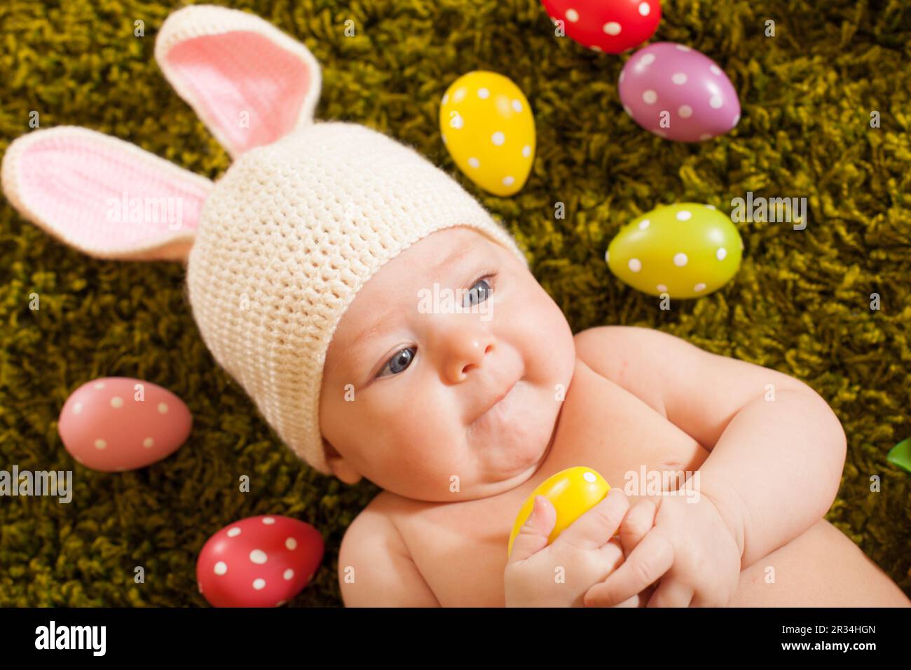 Baby Easter bunny Stock Photo - Alamy