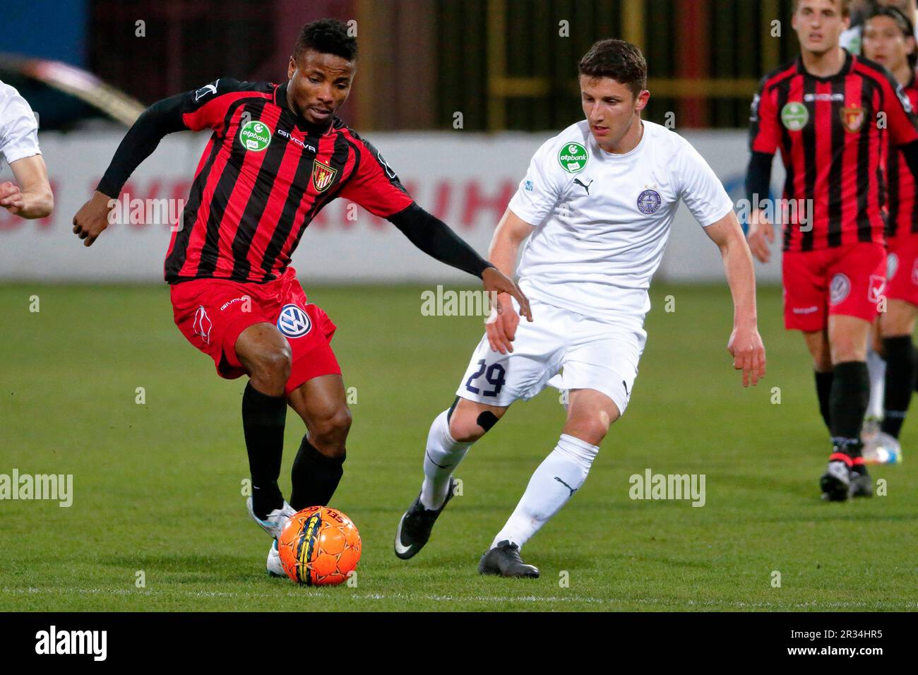 Honved vs. Ujpest OTP Bank League football match Stock Photo - Alamy