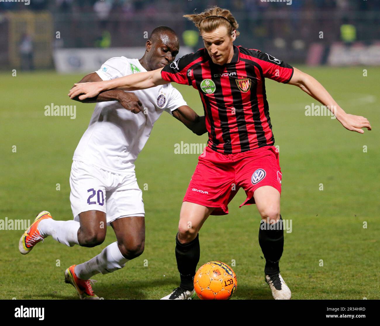 Honved vs. Ujpest OTP Bank League football match Stock Photo - Alamy