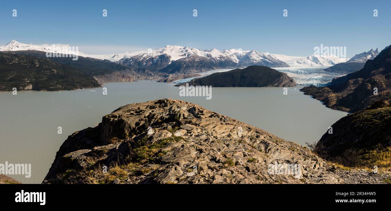 mirador de Grey, valle del lago Grey, trekking W, Parque nacional ...