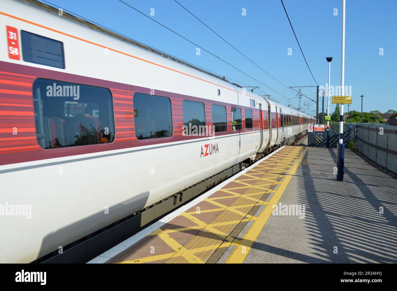 Train platform newark northgate station hi-res stock photography and ...