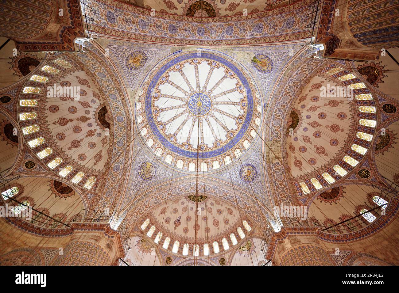 Blue Mosque (Sultan Ahmeth Camii) year 1616, Istanbul, Turkey, Asia ...