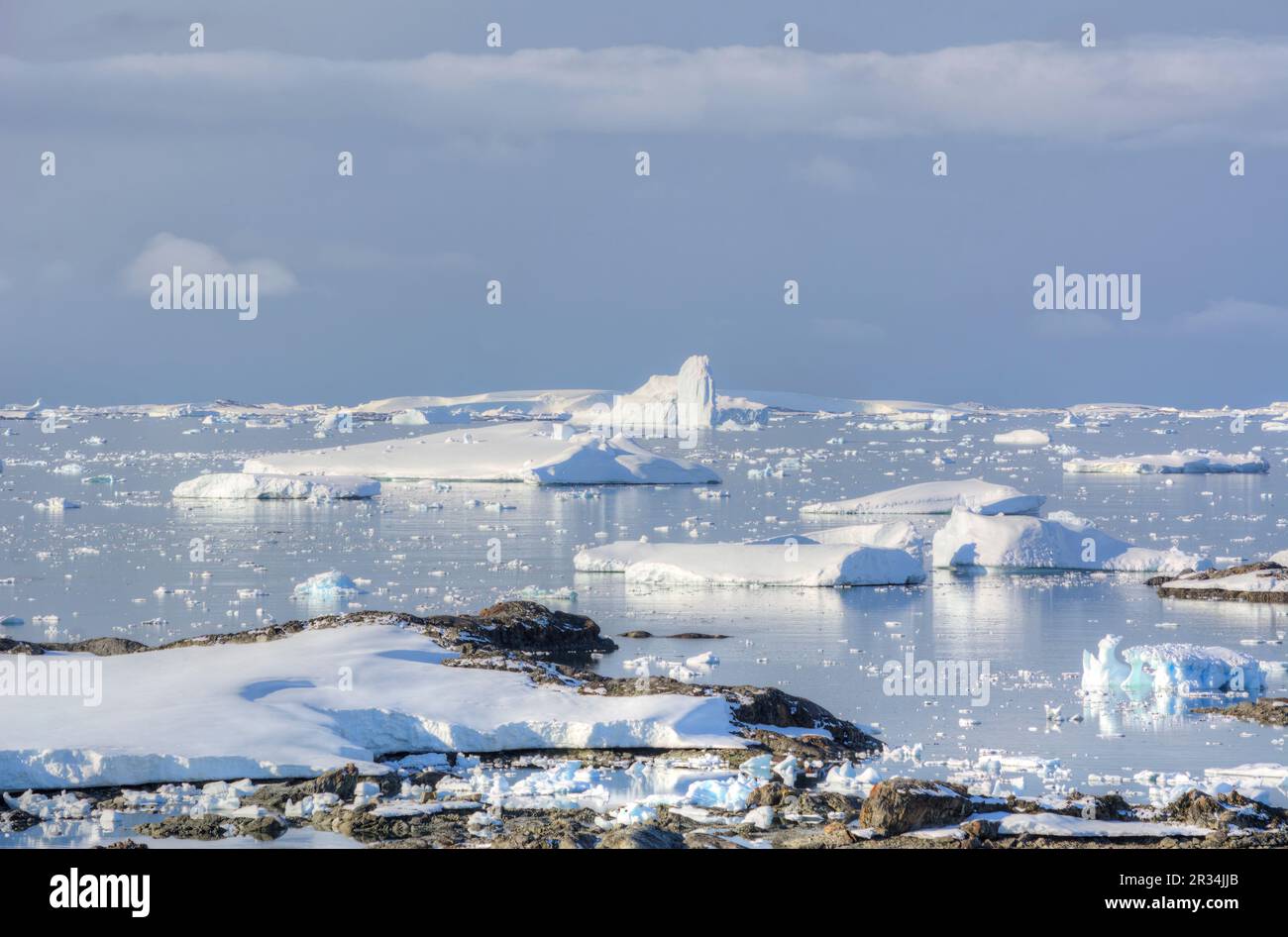 Icebergs and Glaciers Formations in Antarctica Stock Photo - Alamy