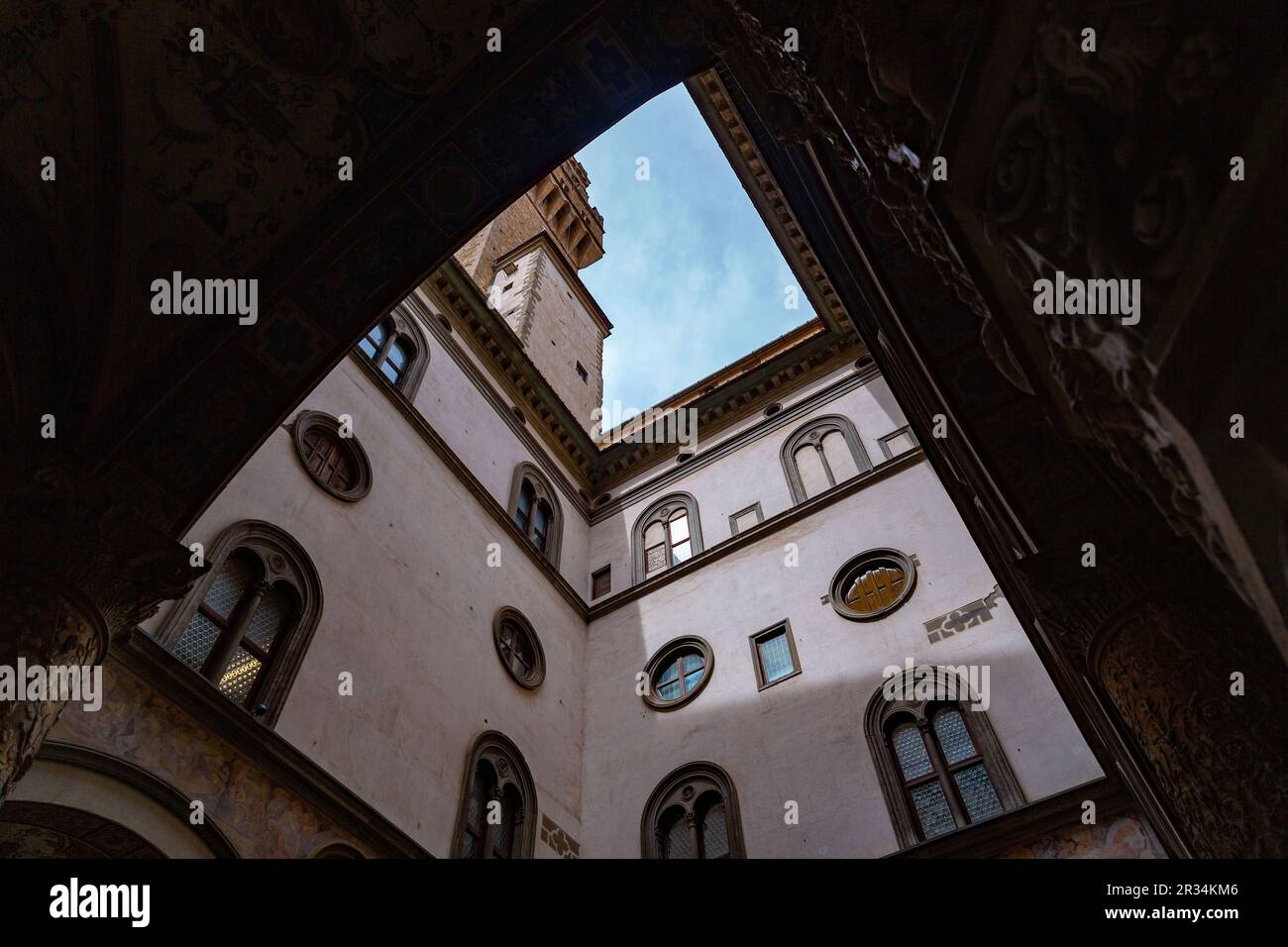 Palazzio Vecchio, the Old Palace at the Signoria Square in Florence ...