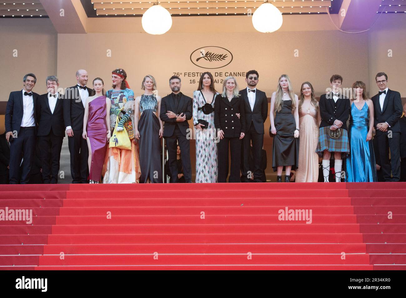 Cannes, France. 22nd May, 2023. Amir El-Masry, Florence Baker, Jessica ...