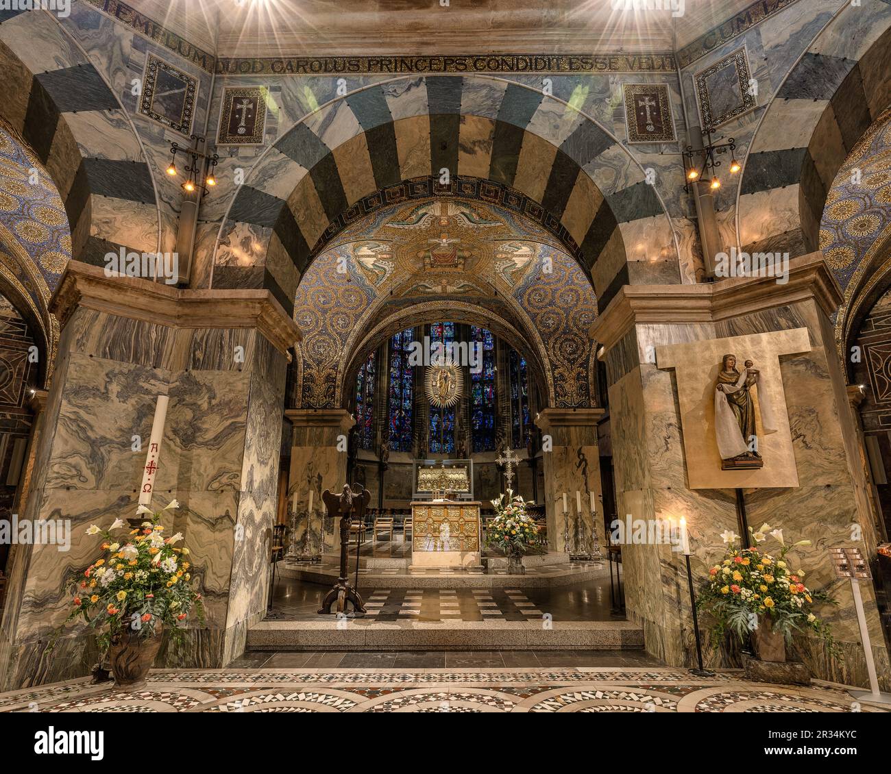 Aachen cathedral chandelier hi-res stock photography and images - Alamy