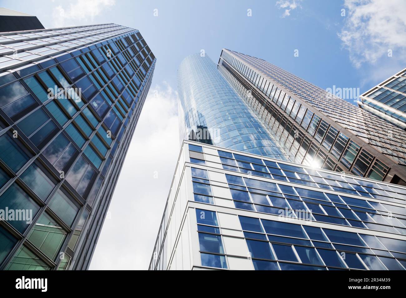 High-rise buildings in a banking district Stock Photo - Alamy