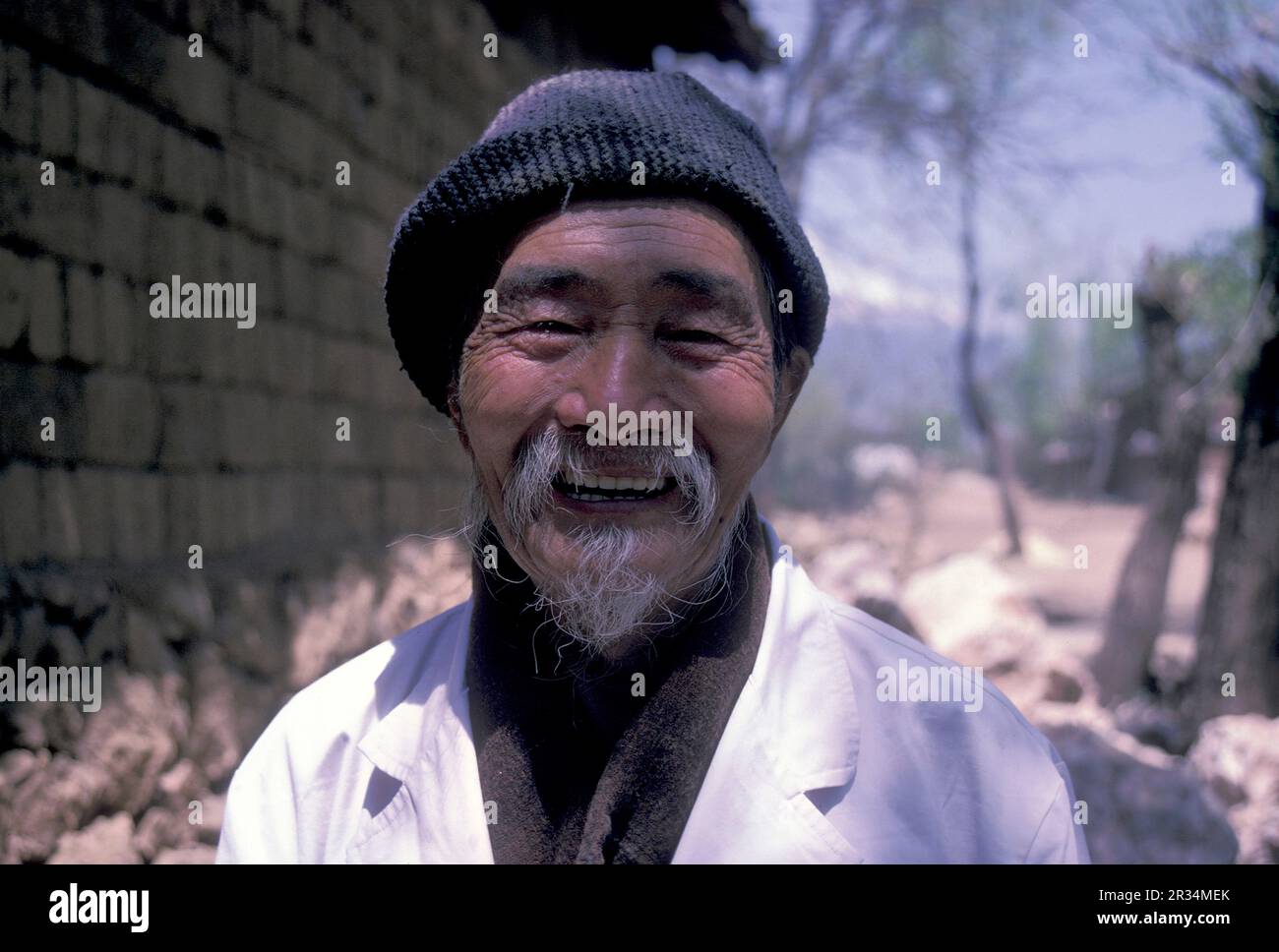 Chinese Doctor Ho and He Shixiu in the Town of Baisha near Lijiang in ...