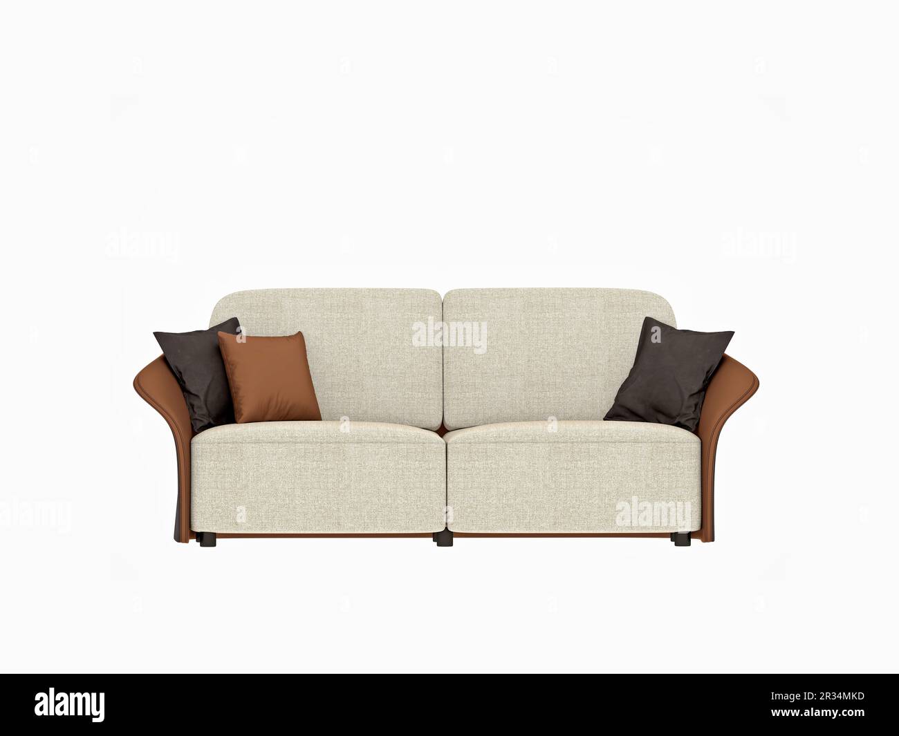 modern sofa on white background Stock Photo - Alamy
