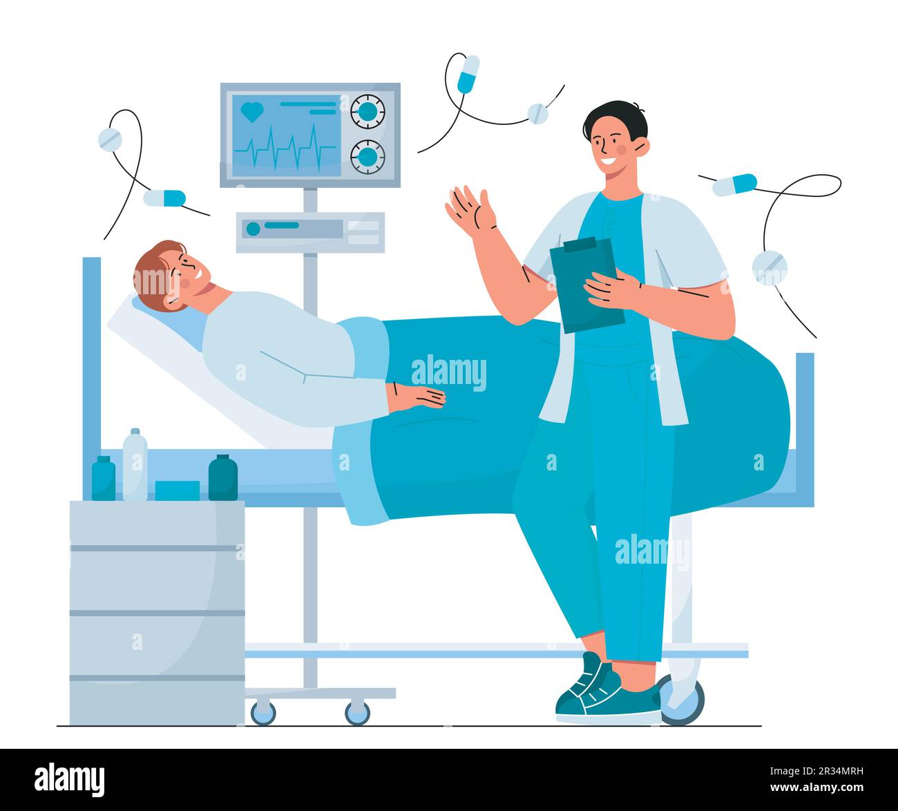 People in hospital Stock Vector Image & Art - Alamy